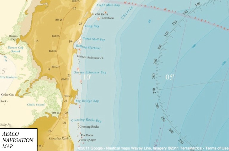 ABACO MAPS | ROLLING HARBOUR ABACO