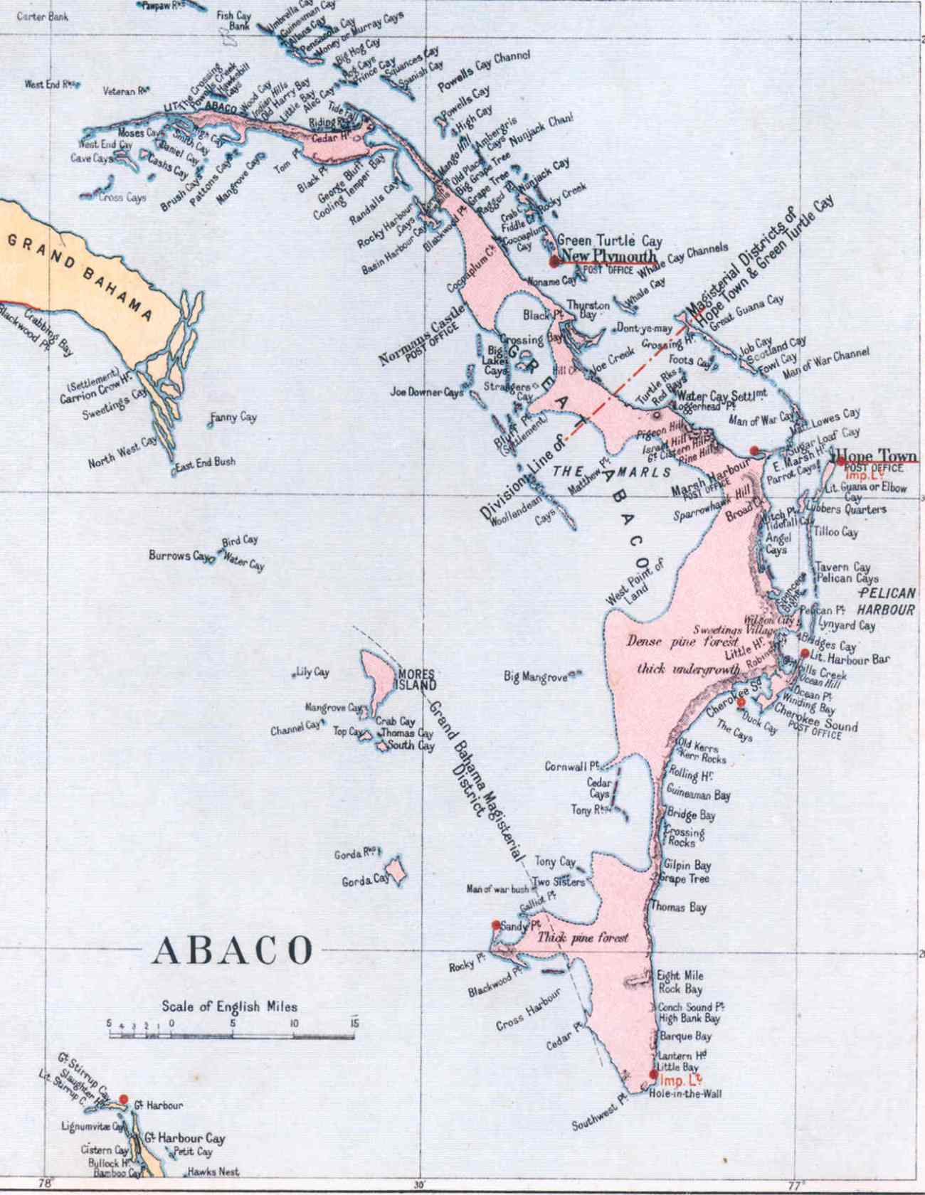 ABACO MAPS | ROLLING HARBOUR ABACO